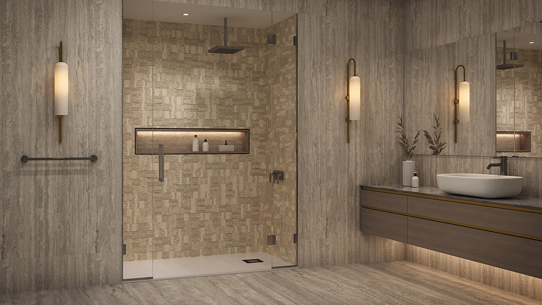 ROC Solid Shower Bases Offer Expanded Design Options - KB resource