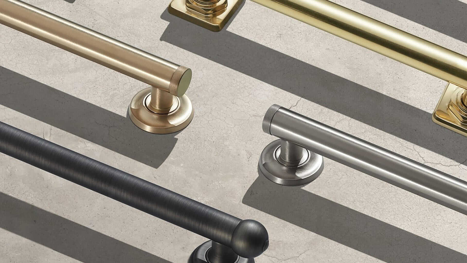 California Faucets Deluxe Grab Bars Elegantly Merge Flexible Decorative ...